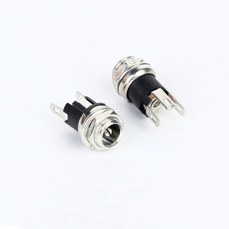 Buy Dc Power Jack Panel Mount 2.1mm/2.5mm Dc Jack With Metal Nut from ...