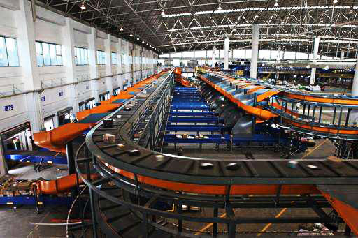 Buy Double Ring Sorting Machine Logistics Transport High Speed Belt ...