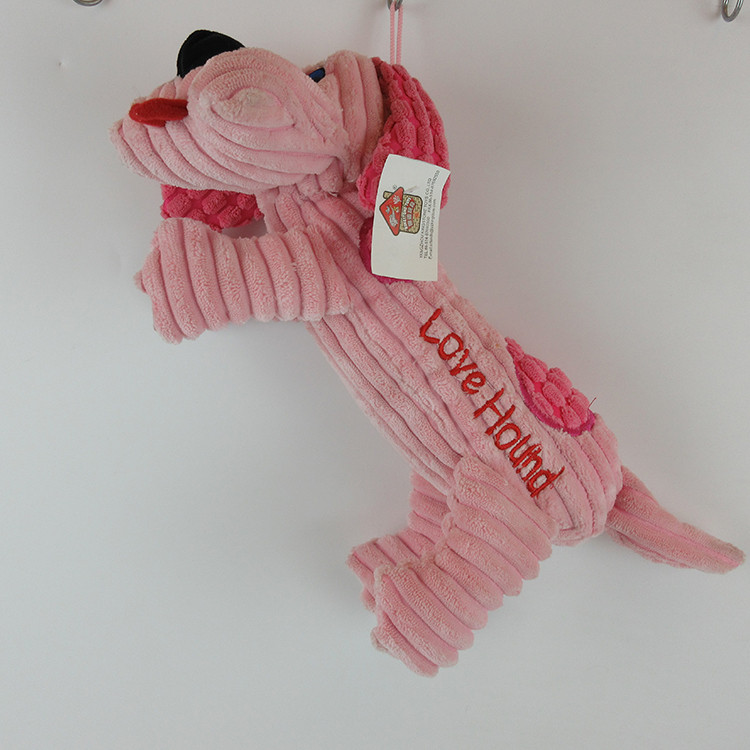 Buy Eco-friendly Bumpy Fabric Stuffed Plush Dog Toy With Big Squeaker ...