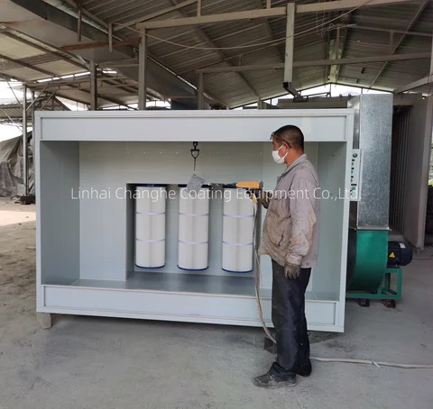 Buy Electrostatic Powder Coating Spray Paint Booth For Sale Powder ...