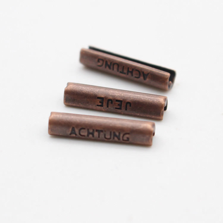 Buy Engraving Logo Metal Copper Aglet For Shoe Laces from (HZ) Yiusing ...