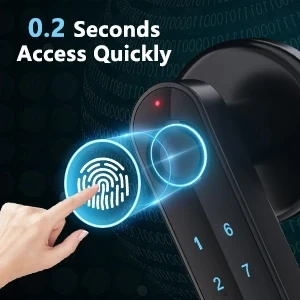 Buy Fingerprint Smart Door Lock Handle Lock With Smart App/fingerprint ...