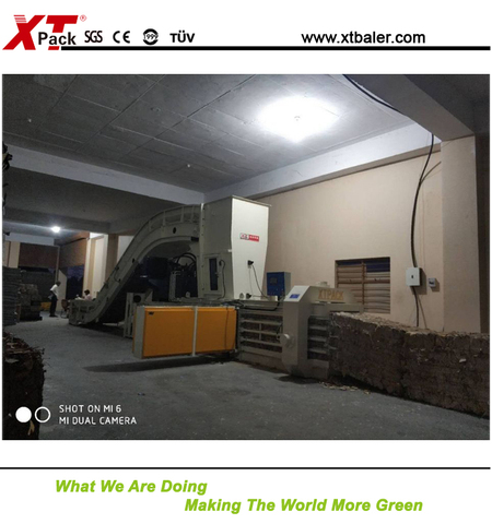 Buy Full Auto Paper Baler Press Waste Paper Scrap Compressing from ...