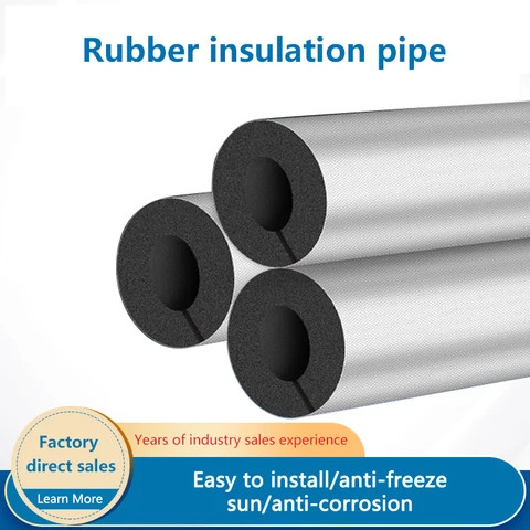 Buy Funas Aluminium Foil Faced Rubber Flexible Soft Insulation Black ...