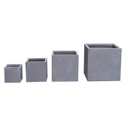 Buy Hot Sale Large Square Fiberglass Flower Pots Garden Plant Box ...