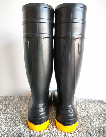 Buy Industrial Working Pvc Safety Boots Steel Toe Protection Safety ...