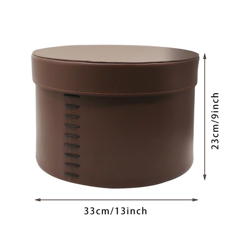 Buy Leather Desktop Large Storage Box Living Room Bedroom Sundry ...