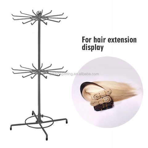 Buy Metal Stand On Counter Hook Hair Extension Display from ASTRID ...