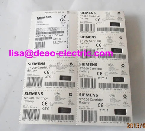 Buy Original Siemens Plc Battery 6es7291-8ba20-0xa0 Simatic S7-200 ...