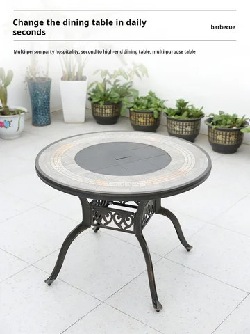 Buy Outdoor Patio Barbecues Table And Chairs Set Dining Bbq Table Chair ...