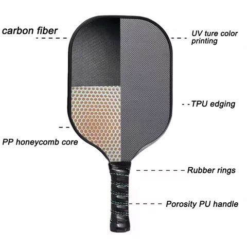 Buy Pickleball Racket Thermoforming Integrated Custom Carbon Fiber ...