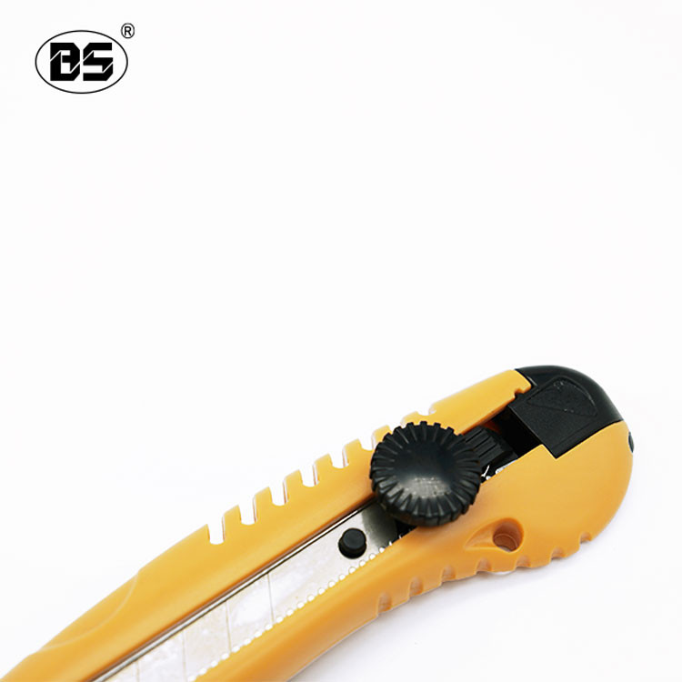 Buy Plastic Retractable 9mm Snap Off Blade Soft Touch Grip Cutter Knife ...