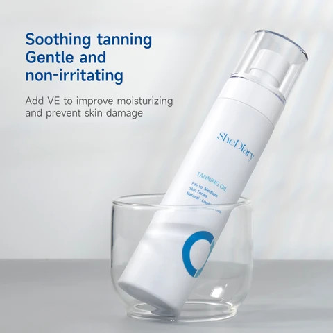 Buy Private Label Shediary Organic Self Tan Peptide Sun Tanning Oil ...