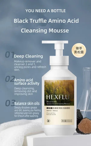 Buy Private Label Whitening Facial Cleanser Foam Gentle Facial Cleanser Cleansing Mousse Face ...