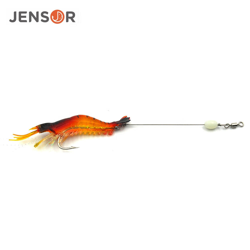 Buy Pvc Rubber Shrimp Silicone Mini Soft Shad Luminous Fishing Lure ...