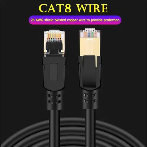 Buy Rj45 Cat8 Patch Network Sftp Ethernet Lan Cable Super Speed 1m 5m ...