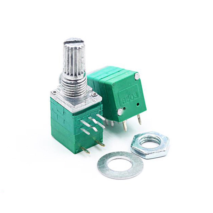 Buy Single Rv097ns B500k 8pin Rotary Switch Potentiometer B5k/10k/20k ...