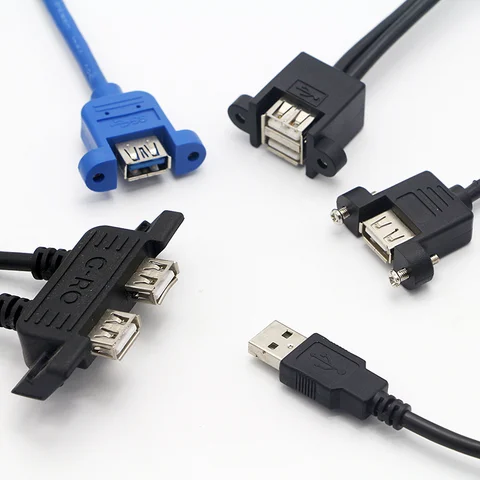 Buy Usb2.0 3.0 Extension Cable With Screw Locking Micro Mini Usb Type A ...