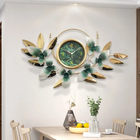 Buy Wall Clocks For Living Room Decor,large Wall Clock,3d Creative ...