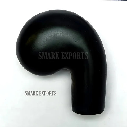 Buy Water Buffalo Horn Round Knob Handle With For Stickmaking Buffalo ...