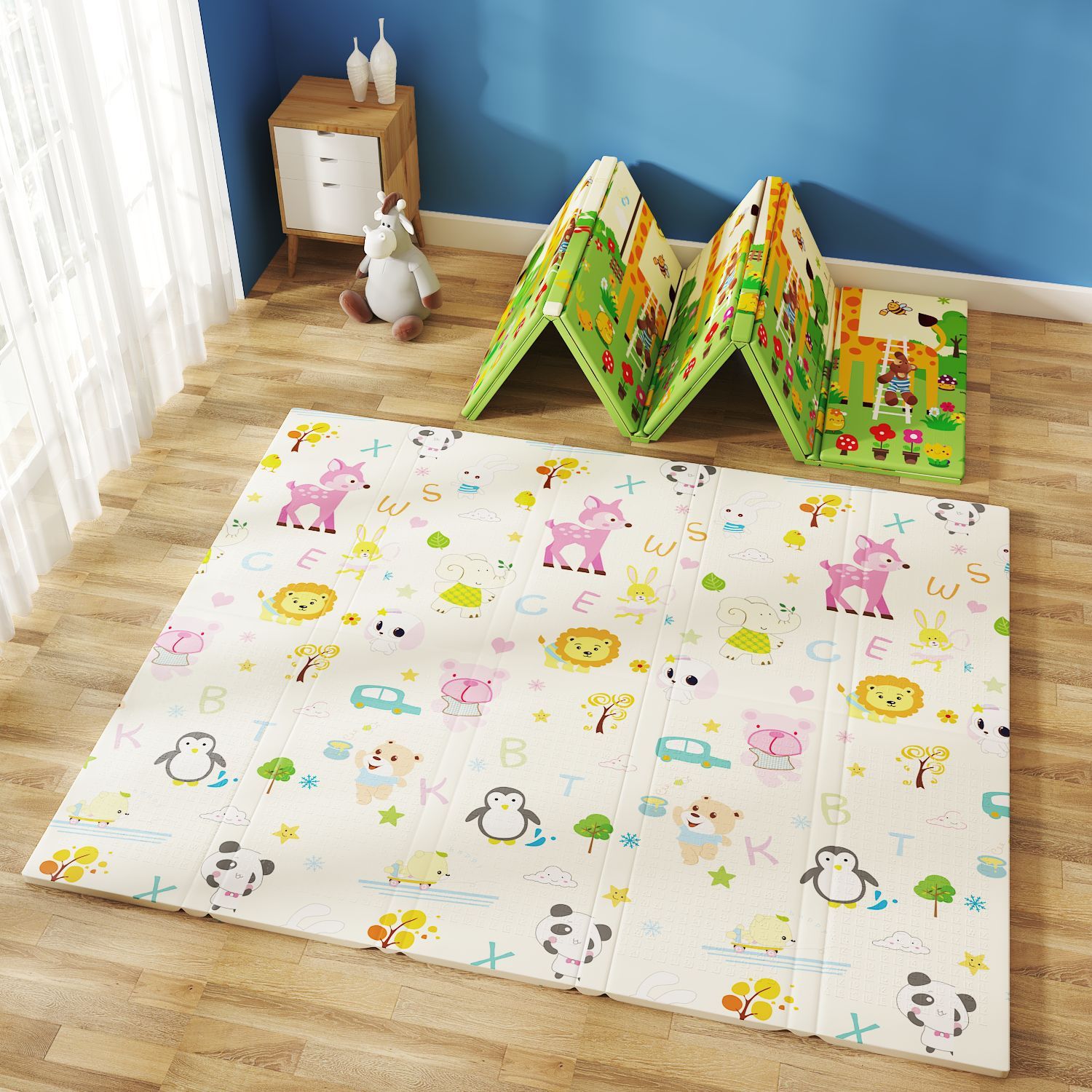 Buy Custom Design Soft Foam Foldable Floor Play Mat Kids Baby Children ...