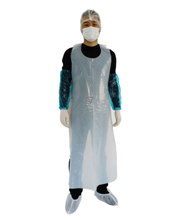 Buy Cpe Gown Apron Plastic Gown from Hubei Yutian Protective Products ...