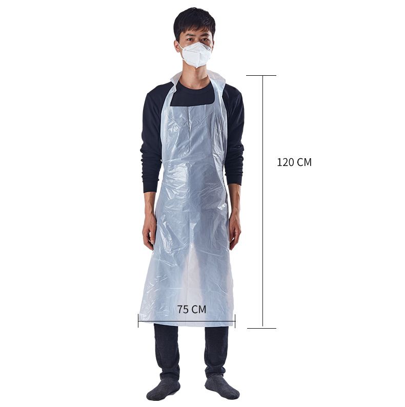 Buy Cpe Gown Apron Plastic Gown from Hubei Yutian Protective Products ...