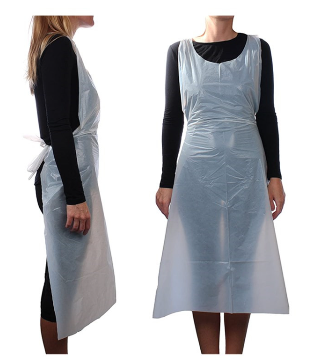 Buy Cpe Gown Apron Plastic Gown from Hubei Yutian Protective Products ...