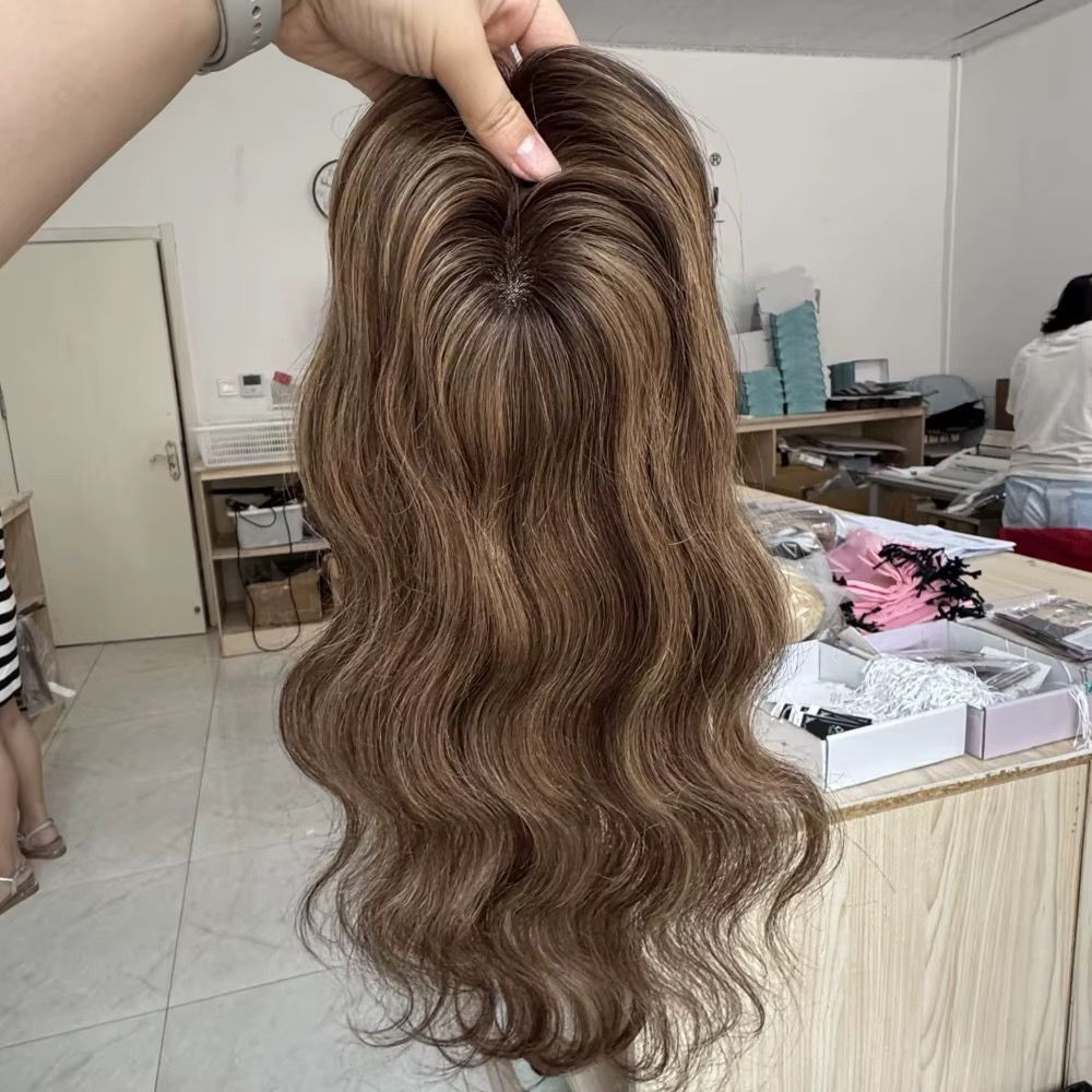 Buy 100% Human Hair Wig, 8 Inches White, 5.5x6.5 Monochrome Mini Top ...