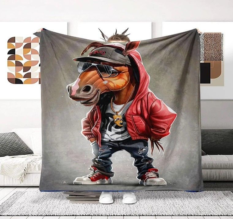 Buy Pony Cartoon Flannel Printed Blanket from Zhejiang Yiwu Yinxiang ...