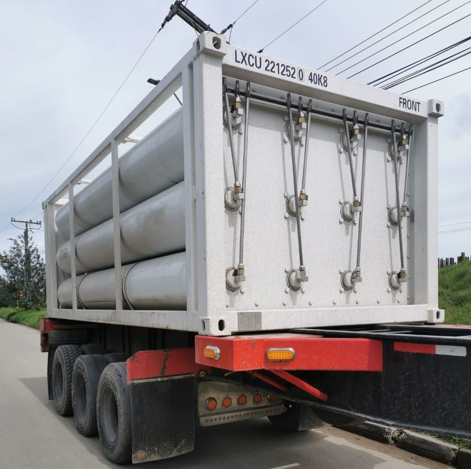 Buy 20ft 40ft 16 Tube 250 Bar 12000nm3 20ft Cng Skid Container ...