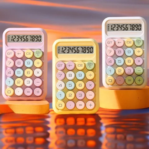 Buy 10 Digit Smart Calculadora Custom Logo Electronic Color Mechanical ...