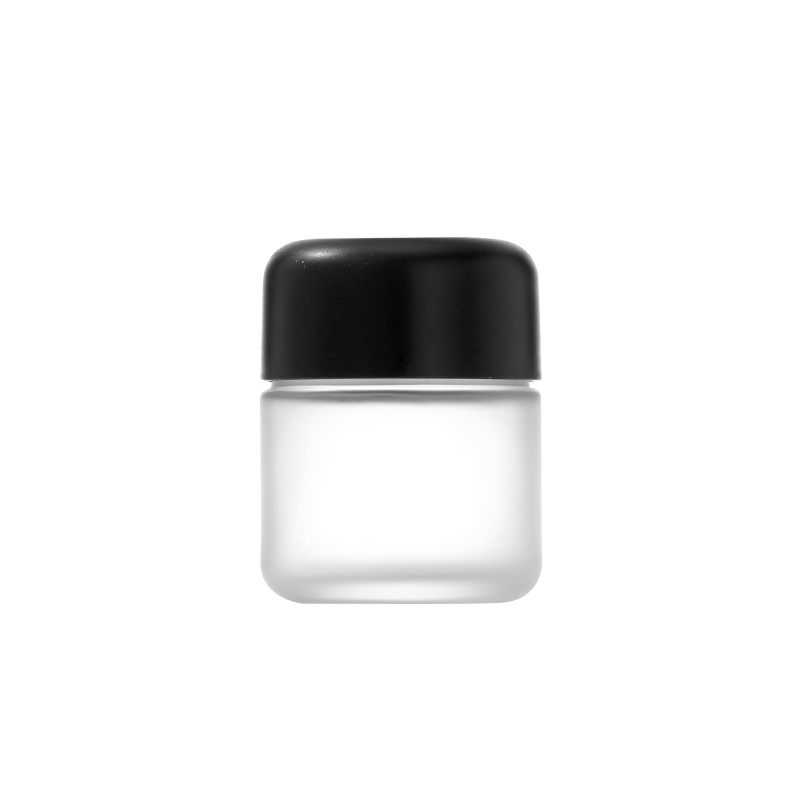 Buy 3 Ounce Frosted Glass Jar For Childproof Anti-theft Packaging from ...