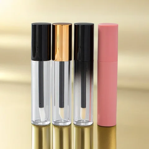 Buy 4.5ml Clear Custom Color Logo Lip Gloss Tube Plastic Cosmetic Empty ...