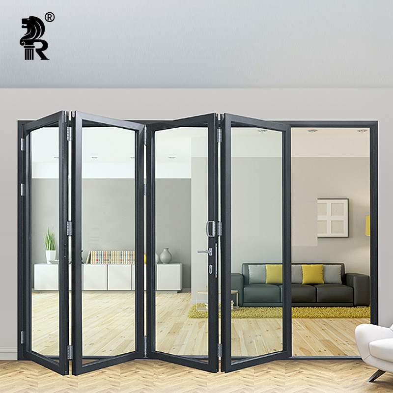 Buy 8 Panel Alumunium Folding Door Plexi Glass Balcony Door Folding ...
