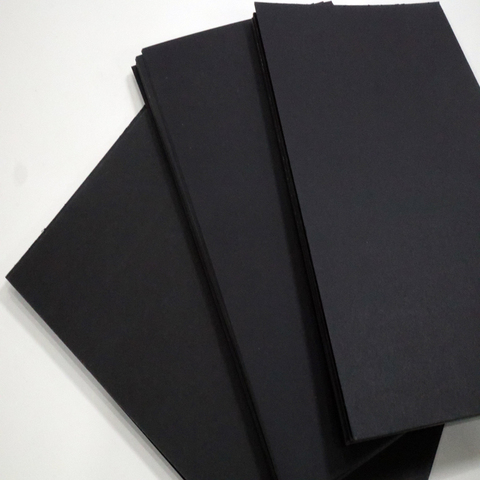 Buy A4 Black Paper High Stiffness Black Paper Raw Black Parchment Core ...