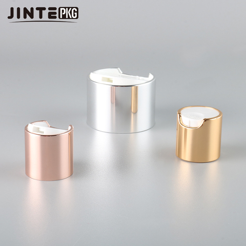 Buy Aluminum Plastic Screw Disc Top Caps For Cosmetic Packaging Bottle 28mm 24mm from Shaoxing ...
