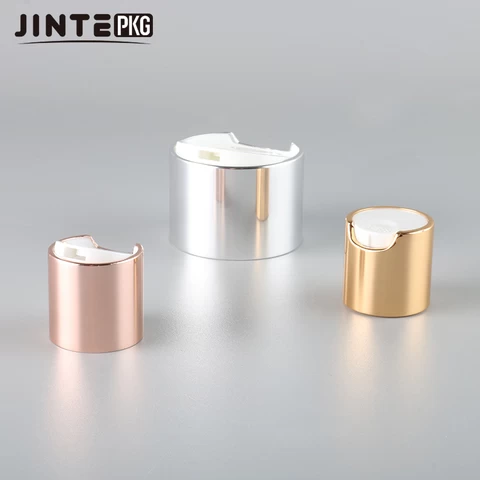 Buy Aluminum Plastic Screw Disc Top Caps For Cosmetic Packaging Bottle 28mm 24mm from Shaoxing ...