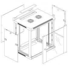Buy Boost-rackmount Black Wall Mount Server Rack 25u Network Cabinet ...