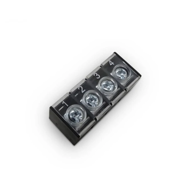 Buy Brass Screw Fence Type Terminal Block With Cover Power Supply 2-24 ...