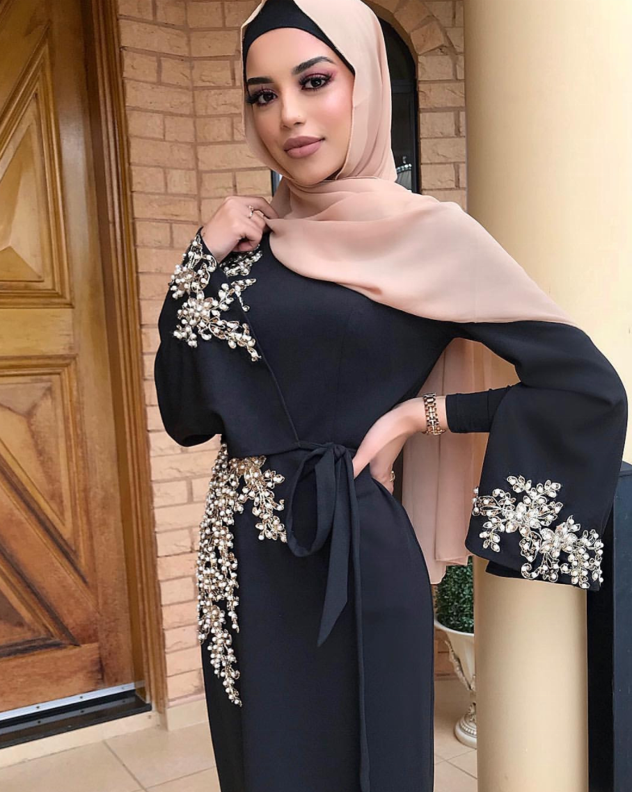 Buy Causal Abaya Dubai Turkey Muslim Hijab Dress Kaftan Caftan Marocain Islamic Clothing Ramadan ...