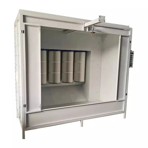 Buy Changhe Top Conveyor Rail Electrostatic Powder Coating Booth Spray ...