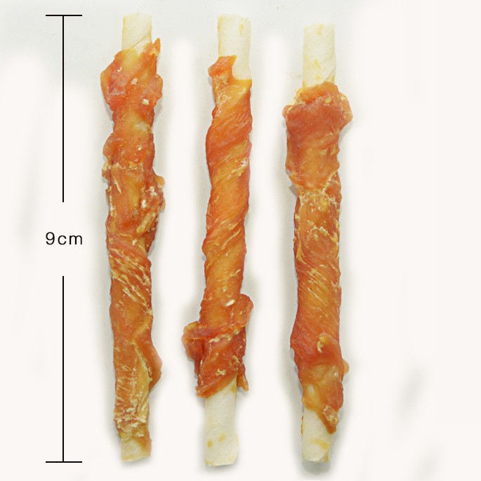 Buy Chicken Cowhide Roll Dog Training Snack Grinding Bar from Qingdao ...