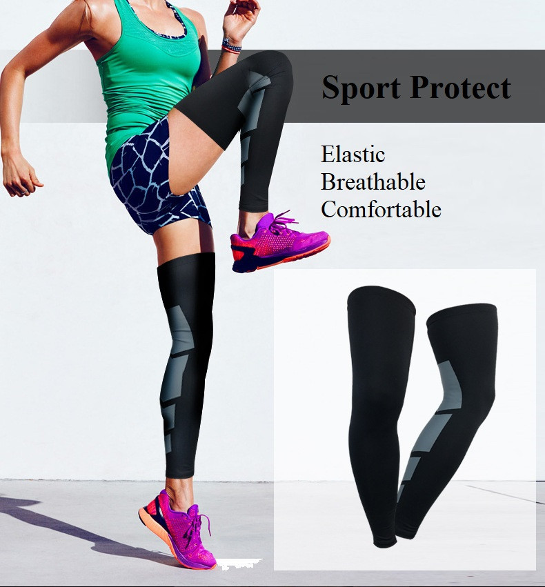Buy Compression Sports Long Leg Sleeve Knee Support Brace from Hebei ...