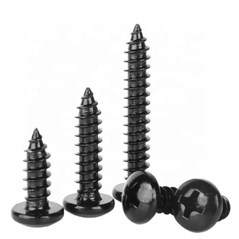Buy Cs Black Ss Black Din7981 Cross Pan Head Tapping Screw from D & T ...