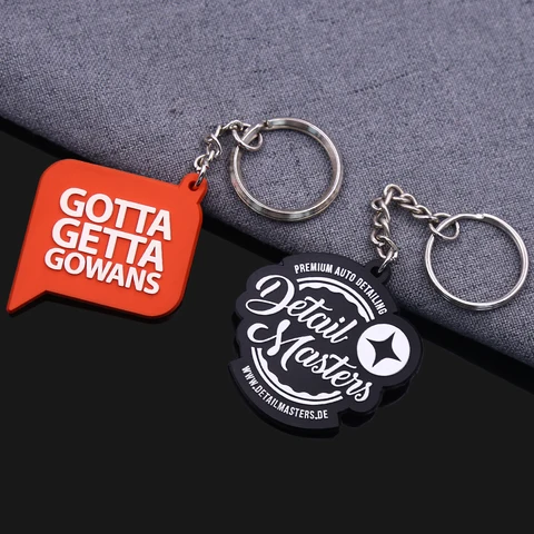 Buy Custom Design Pvc Letter Key Chain Ring Soft 2d Rubber Pvc Key ...