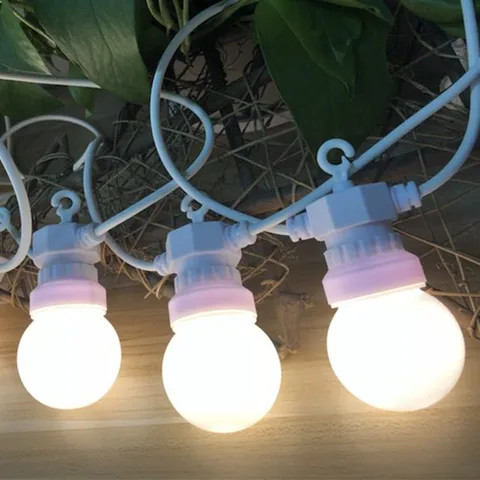 Buy Dachan Ip65 Led G50 Festoon Globe Bulb String Light Outdoor White ...