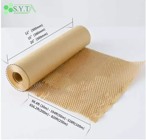 Buy Eco-friendly Biodegradable Gift Wrap Paper Recycled Brown Honeycomb ...