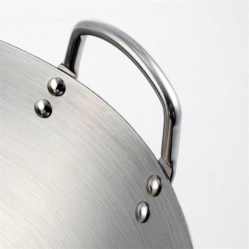 Buy Eco-friendly Chinese Wok Pan Stainless Steel Wok Cooking Wok Fry ...