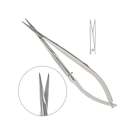 Buy Eye Suture Scissors Curved Pointed Blades High Quality Stainless ...